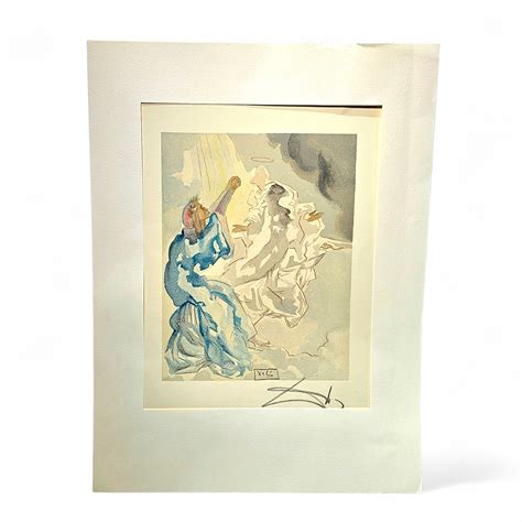 Salvador DalÍ Dantes Inferno Engraving On Paper Signed In The Plate