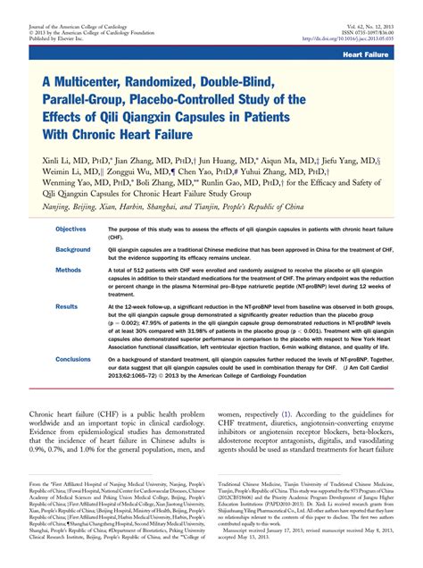Pdf A Multicenter Randomized Double Blind Parallel Group Placebo