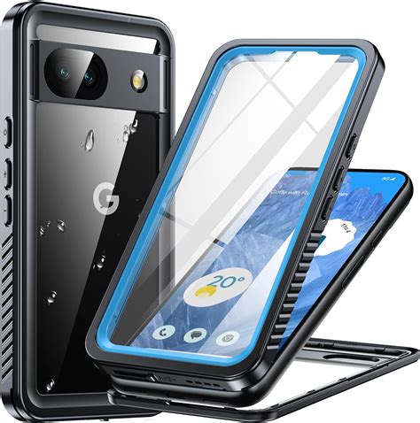 For Google Pixel 8a Case Waterproof 360Full Body Protection Rugged Pixel 8a Case With Built