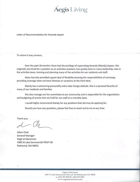 Letter Of Rec Pdf