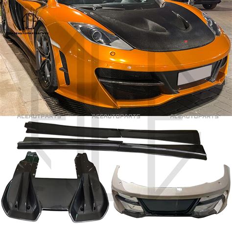 하프 카본 프론트 범퍼 리어 립 사이드 스커트 자동차 차체 키트 맥라렌 Mp4 12c ~ Rz 스타일 Aliexpress