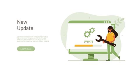 Premium Vector System Or Web Application Upgrade Procedure Concept Of Software Version Update