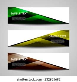 Abstract Header Designs Stock Vector Royalty Free