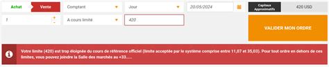 Broker Boursedirect Set Specific Limit On Gme Rgme