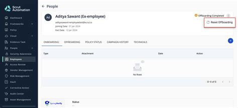 Scrut Product Updates Resetting Offboarded And Terminated Employees