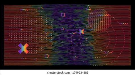 Neural Network Graphic Scheme Charts Graphs Stock Vector Royalty Free