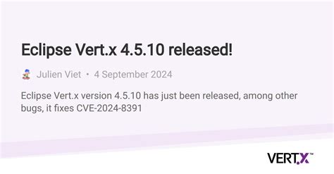 eclipse vert x 4 5 10 released blog eclipse vert x