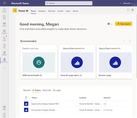 Using Power Bi In Microsoft Teams To Enhance Collaboration