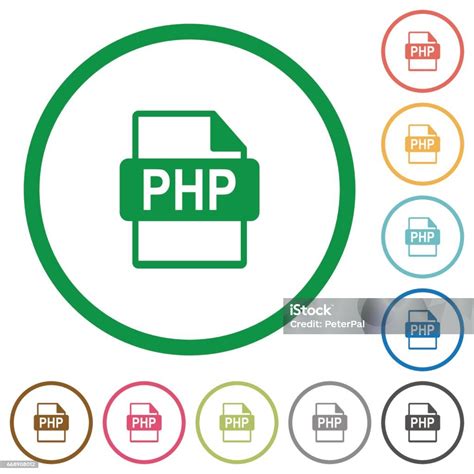 Php 파일 형식 플랫 아이콘 설명 0명에 대한 스톡 벡터 아트 및 기타 이미지 0명 Php 프로그래밍 언어 가상현실 Istock