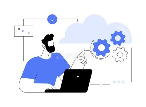 Cloud Based Engine Abstract Concept Vector Illustration Stock Vector Illustration Of Service