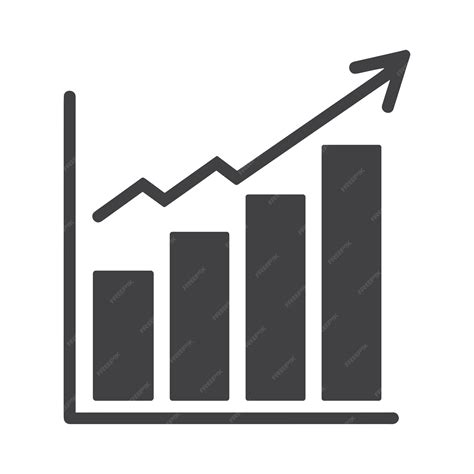 Premium Vector Growing Profit Icon Vector And Inflation Graph Icon