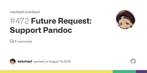 future request support pandoc · issue 472 · marktext marktext · github