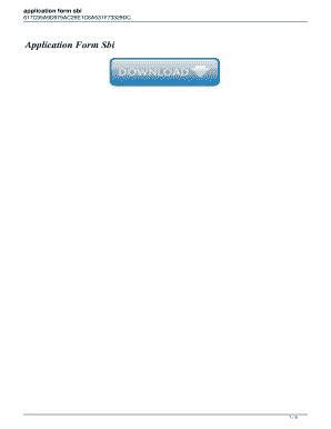 Fillable Online Application Form Sbi Application Form Sbi Fax Email Print PdfFiller