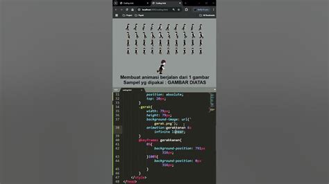 Membuat Animasi Orang Berjalanan Dengan Css Programming Htmlcss