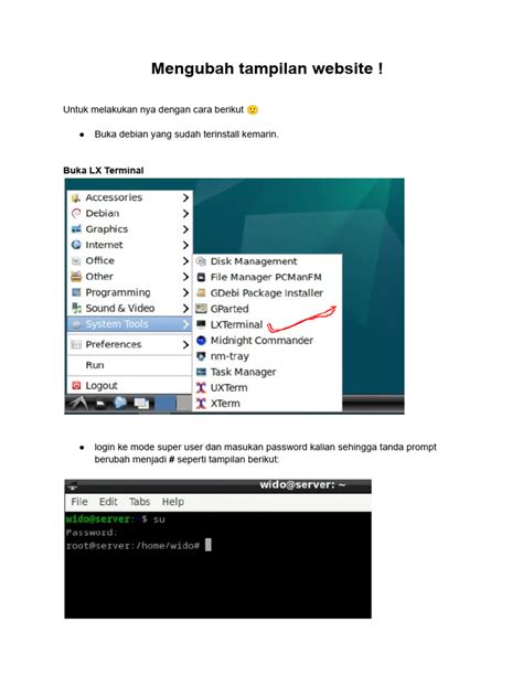 Mengubah Tampilan Website Di Server Debian Pdf