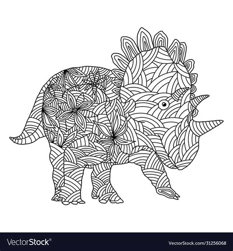 Трицератопс раскраска (Большой выбор фото) - drawpics.ru