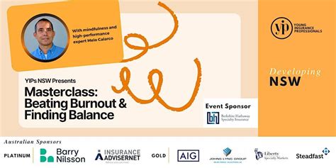 Janani Rajendran On Linkedin Yips Nsw Presents Beating Burnout And Finding Balance