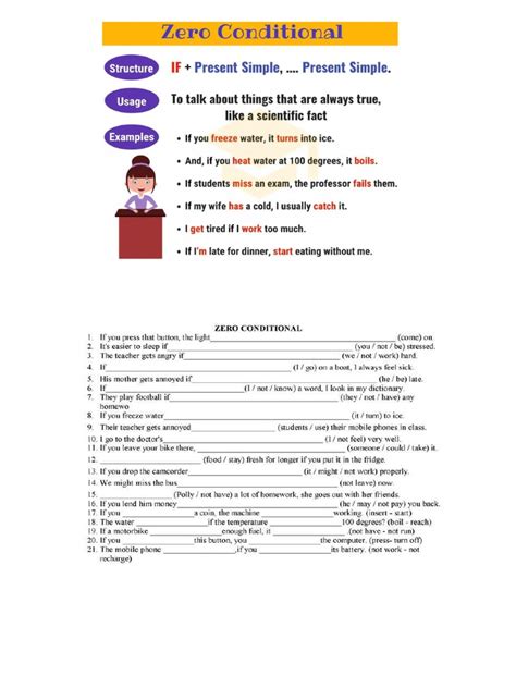 zero conditional pdf