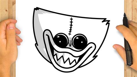 როგორ დავხატოთ Huggy Wuggy Friday Night Funkin ეტაპობრივად მარტივი