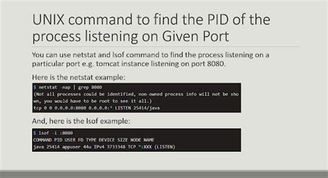 How To Find And Kill A Process Listening On A Port In Linux Netstat And Lsof Command Examples