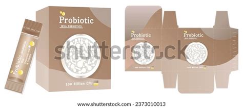 Packaging Design Dietary Supplement Container Probiotic Stock Vector Royalty Free 2373010013