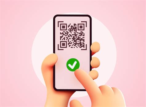 Premium Vector Scanning Qr Code With Mobile Smart Phone Qr Code