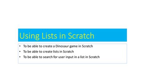 Ks3 Using Scratch To Teach Programming Concepts Lists Teaching Resources