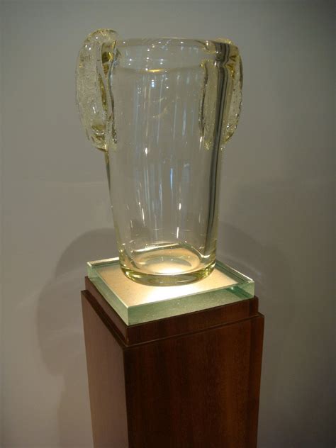 Proantic Presentation Column With Illuminated Glass Slab Art Deco Per