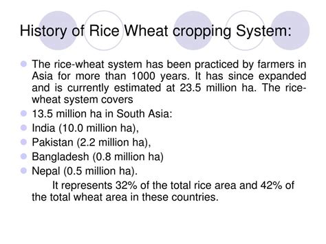 Ppt Rice Wheat Cropping System Powerpoint Presentation Free Download Id 4780030