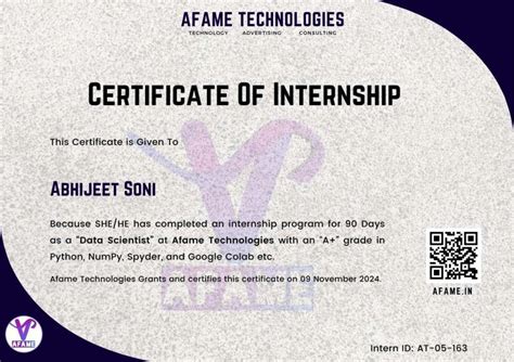 abhijeet soni on linkedin recently completed a data science internship