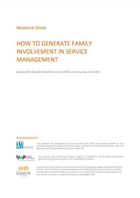 Factsheet Page 7 Early Education Leaders Peer Network