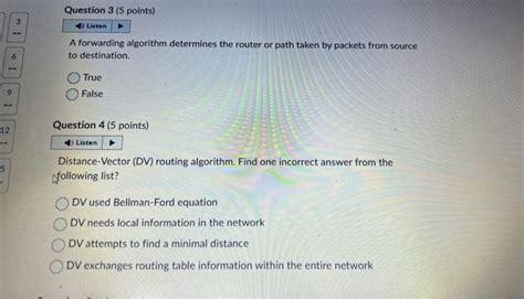Solved A Forwarding Algorithm Determines The Router Or Path