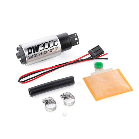 Deatschwerks 340lph Dw300c Compact Fuel Pump W Universal Install Kit