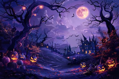 Halloween Party Background Halloween Decorations Free Photo