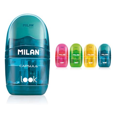 Milan Pencil Sharpener And Eraser Combo Look Capsule School Depot Nz