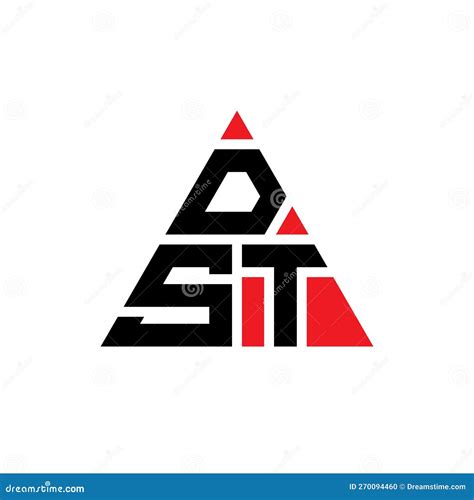 Dst Triangle Letter Logo Design With Triangle Shape Dst Triangle Logo Design Monogram Dst