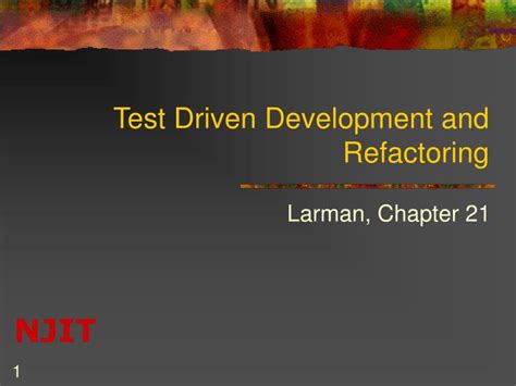 ppt test driven development and refactoring powerpoint presentation