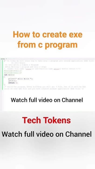how to create windows application using c programing watch full video