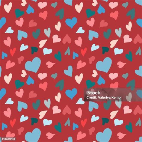 어린이 소녀 및 소년을위한 귀여운 패턴입니다 창조적 인 디지털 배경은 하트 손으로 그리기로 구성됩니다 그리기에 대한 스톡 벡터 아트 및 기타 이미지 Istock