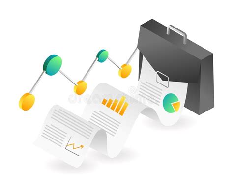 Flat Isometric Illustration Landing Page Concept Analysis Data Out Of