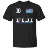 Fiji Flag Emblem Fijian Pride Proud Men Women Soccer Fan T Shirt
