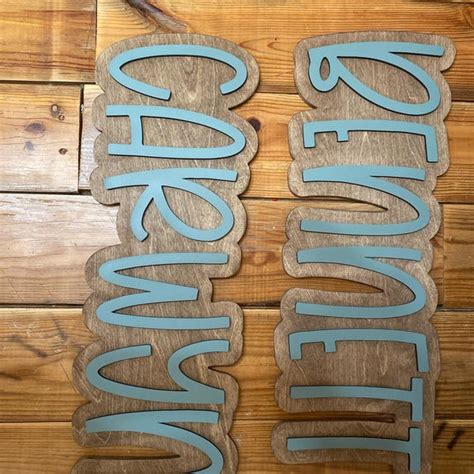 Large Custom Wood Name Sign Nursery Name Sign Boho Girl Name Sign