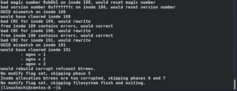 How To Repair Corrupted Xfs Filesystem With Xfsrepair