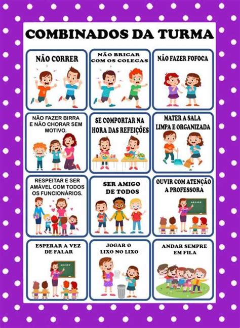 Regras De Convivência Na Escola Modelo Para Imprimir Em Pdf