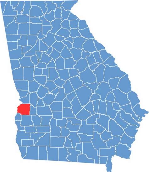 Stewart County Map Georgia Us County Maps