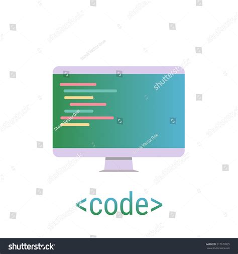 Coding Concept Illustration Programming Vector เวกเตอร์สต็อก ปลอดค่า