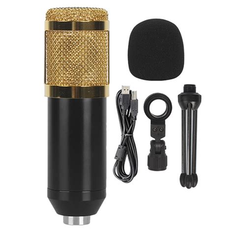 Bm828 Usb Microphone Dynamic Mic System Set Pc Rec Grandado
