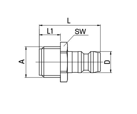 Mould Shop Connector Nipple Male