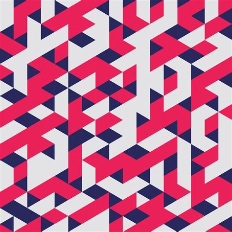 Premium Vector Red Geometric Seamless Pattern Abstract Background Vector Illustration
