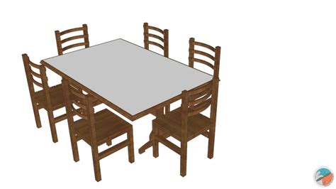 Mesa Retangular 3d Warehouse